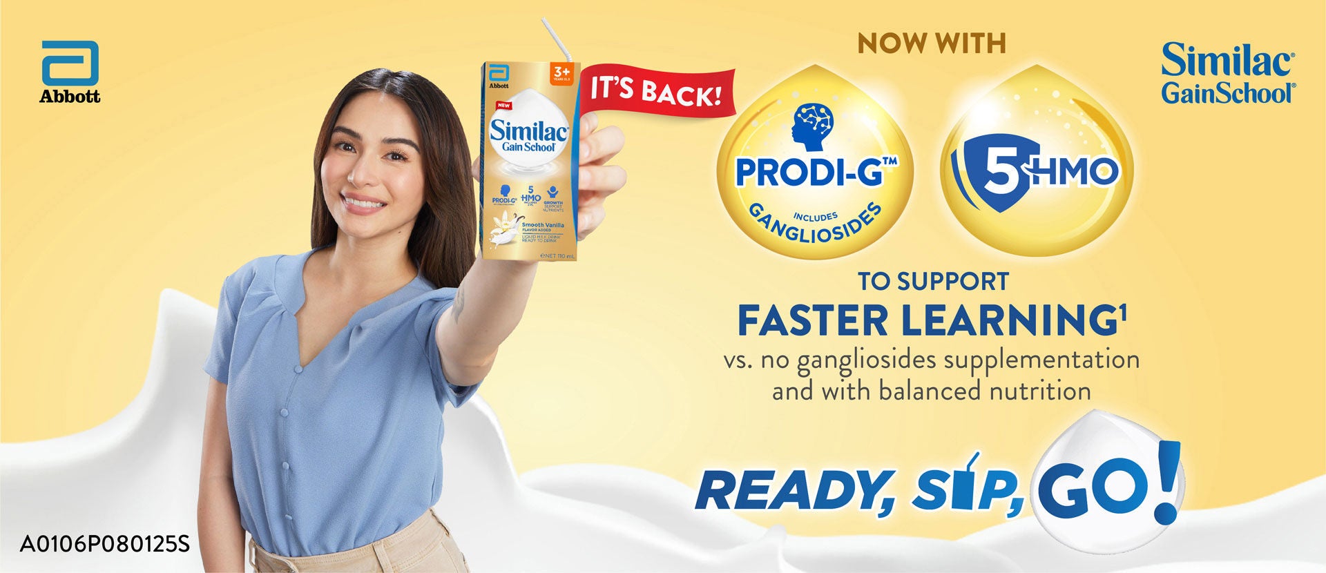 Similac® GainSchool: Advanced 5HMO Formula Milk for Kids 3+