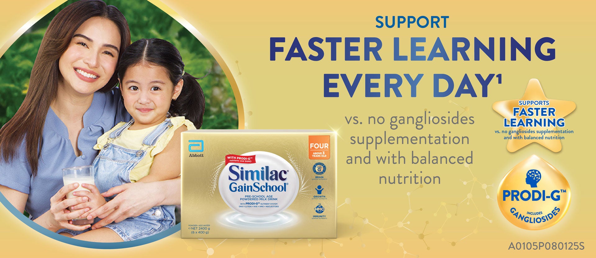 Similac® GainSchool: Advanced 5HMO Formula Milk for Kids 3+