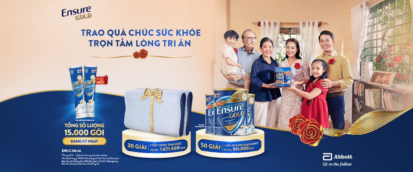 Ensure Gold Vietnam | Đăng ký dùng thử Ensure Gold Cải Tiến mới