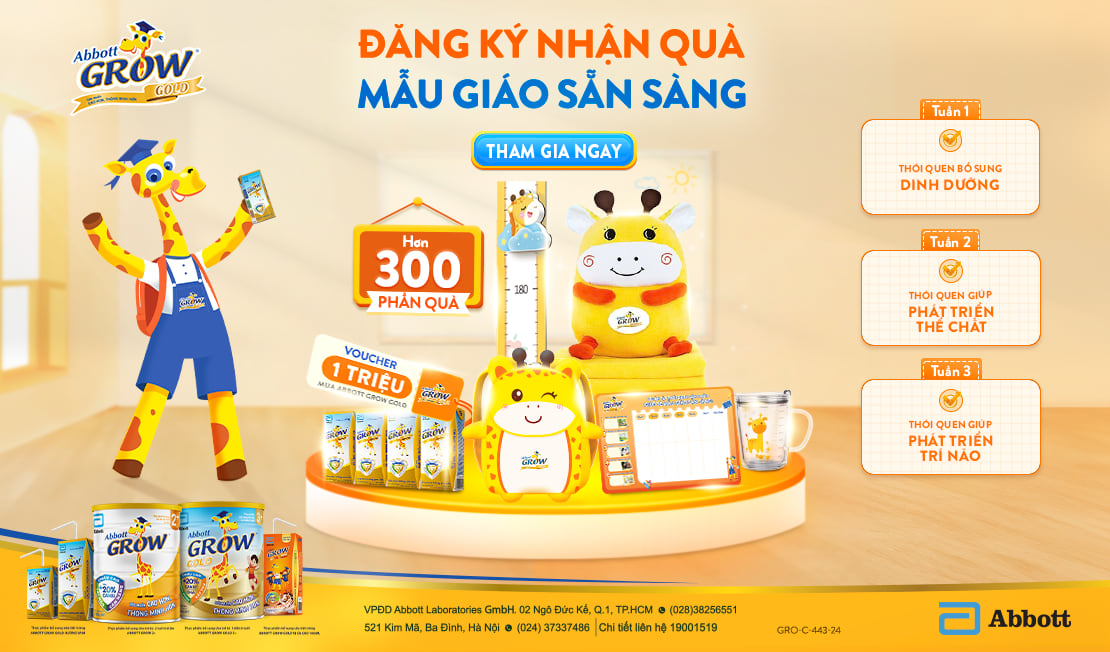 Abbott Grow Gold 110ml miễn phí | Abbott Grow Vietnam