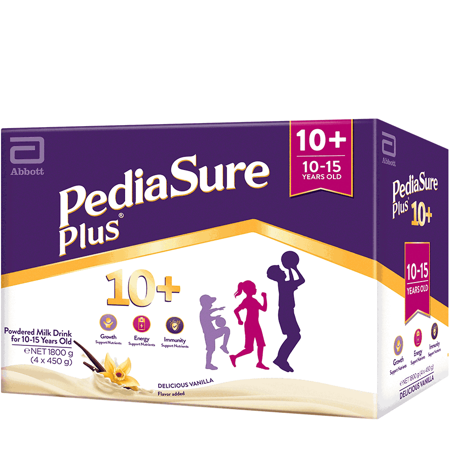 PediaSure Plus® 10+ Delicious Vanilla Formula | Learn More